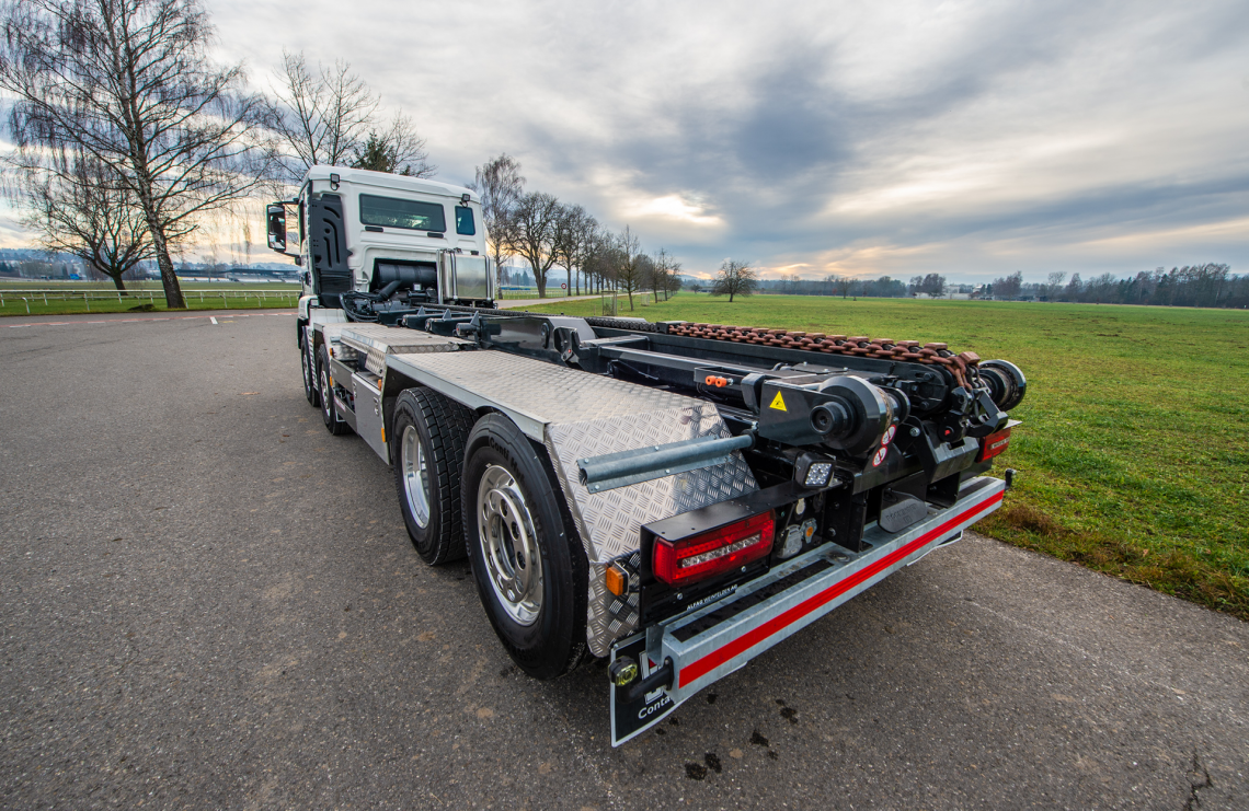 Neues VDL Containersystemen BV Kettengerät für die Hugelshofer Recycling AG