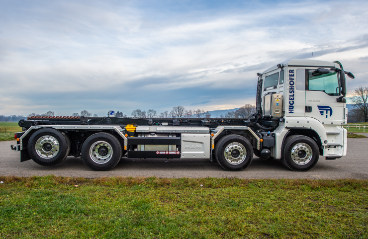 Neues VDL Containersystemen BV Kettengerät für die Hugelshofer Recycling AG